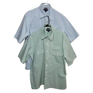 Lands' End | Shirts | Lands End Mens Short Sleeve Buttonup Shirts Size ...